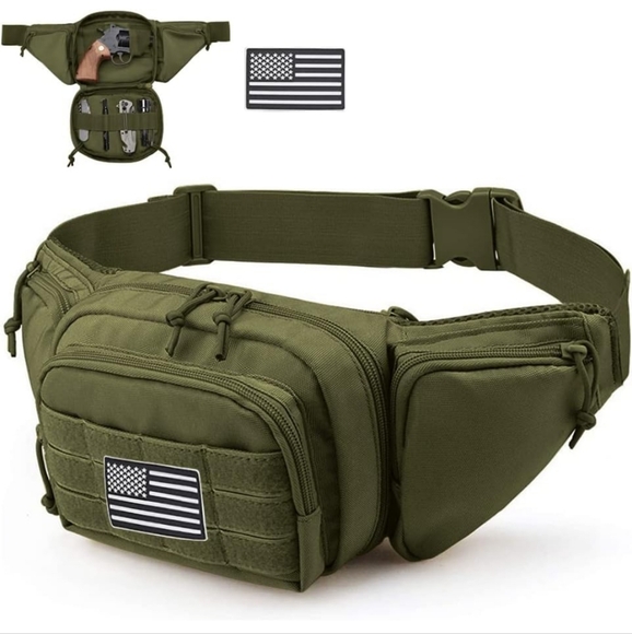 Bags | Nwt Conceal Carry Tactical Fanny Pack One Size Fits Most Green ...